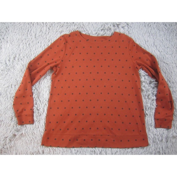 croft & barrow | Tops | Croft Barrow Shirt Womens Large Rust Orange ...